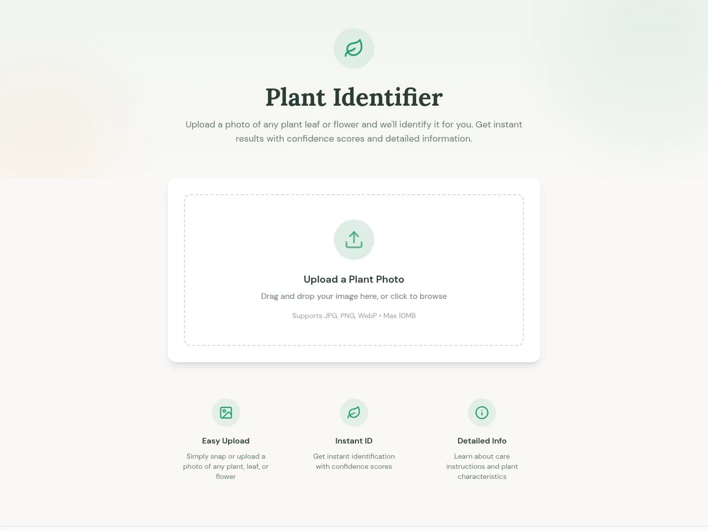 PlantSnap Web App