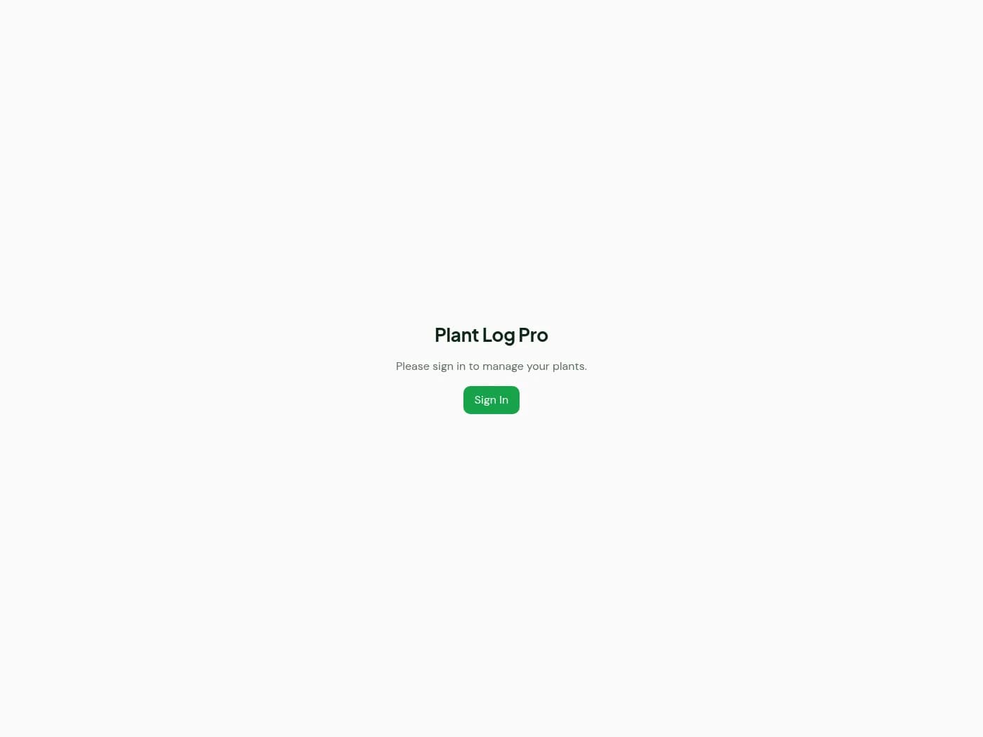 Plant Log Pro