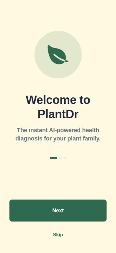 PlantDr AI Diagnosis App