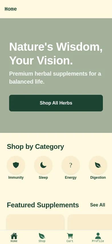 PlantVisionHerbs Store App