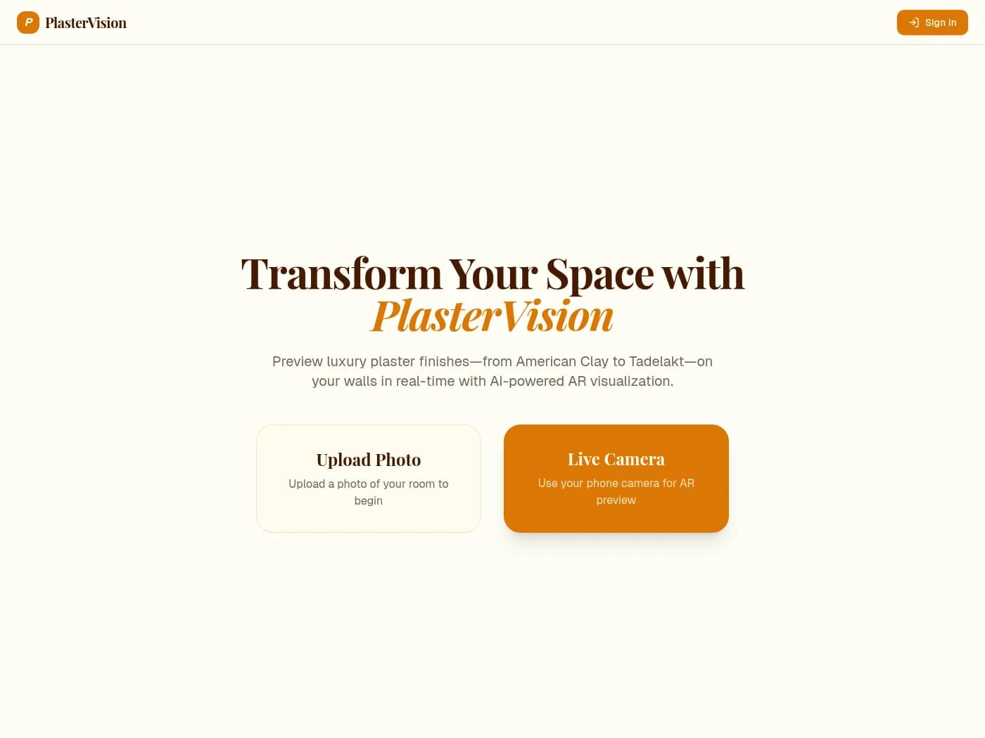 PlasterVision AR Studio
