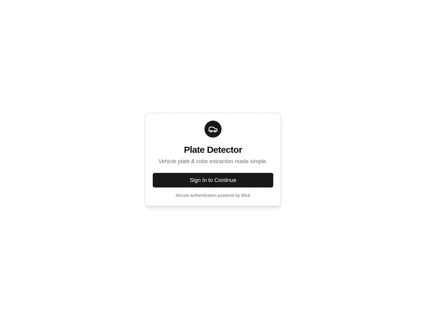 Plate & Color Detector