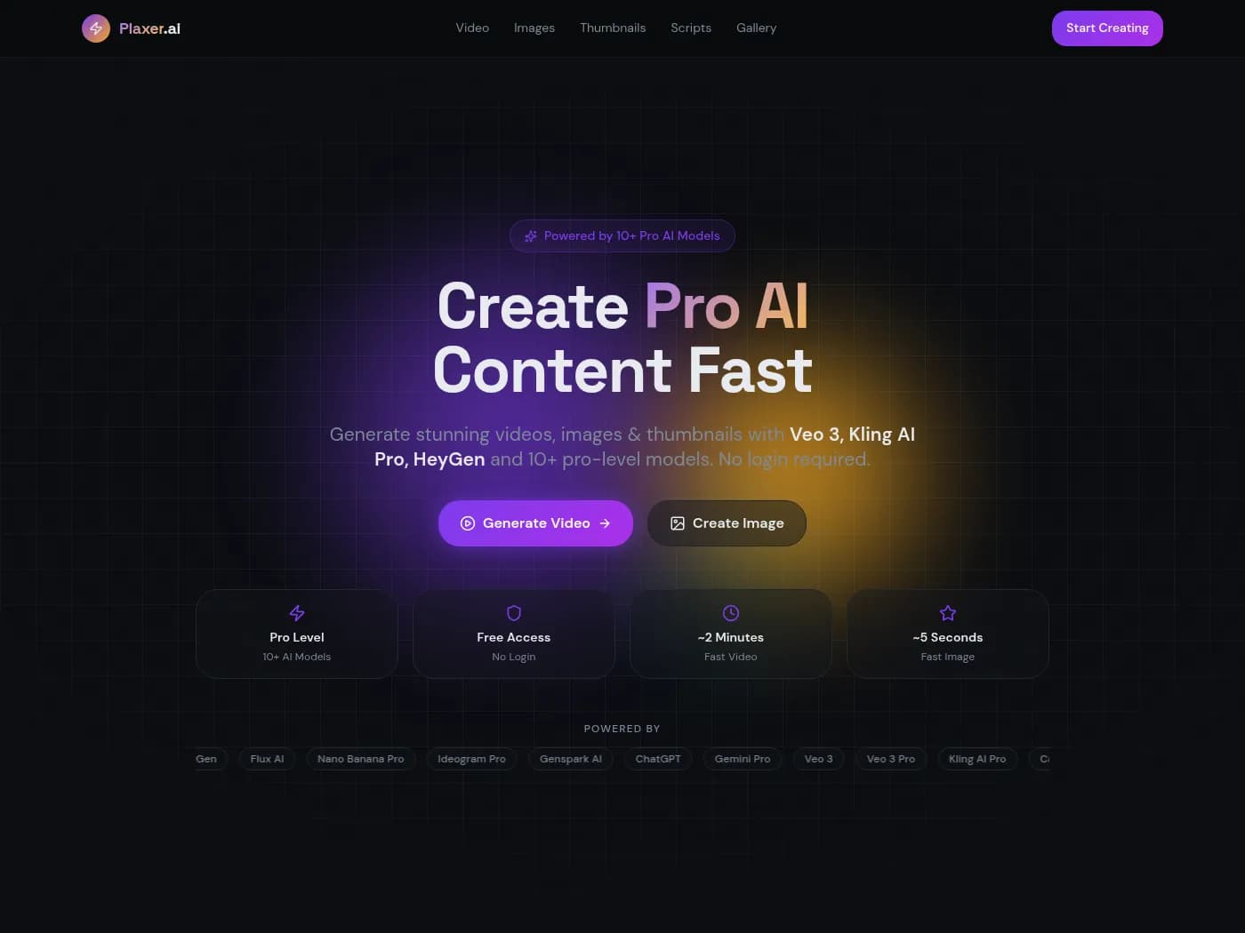 Plaxer.ai Creator Studio