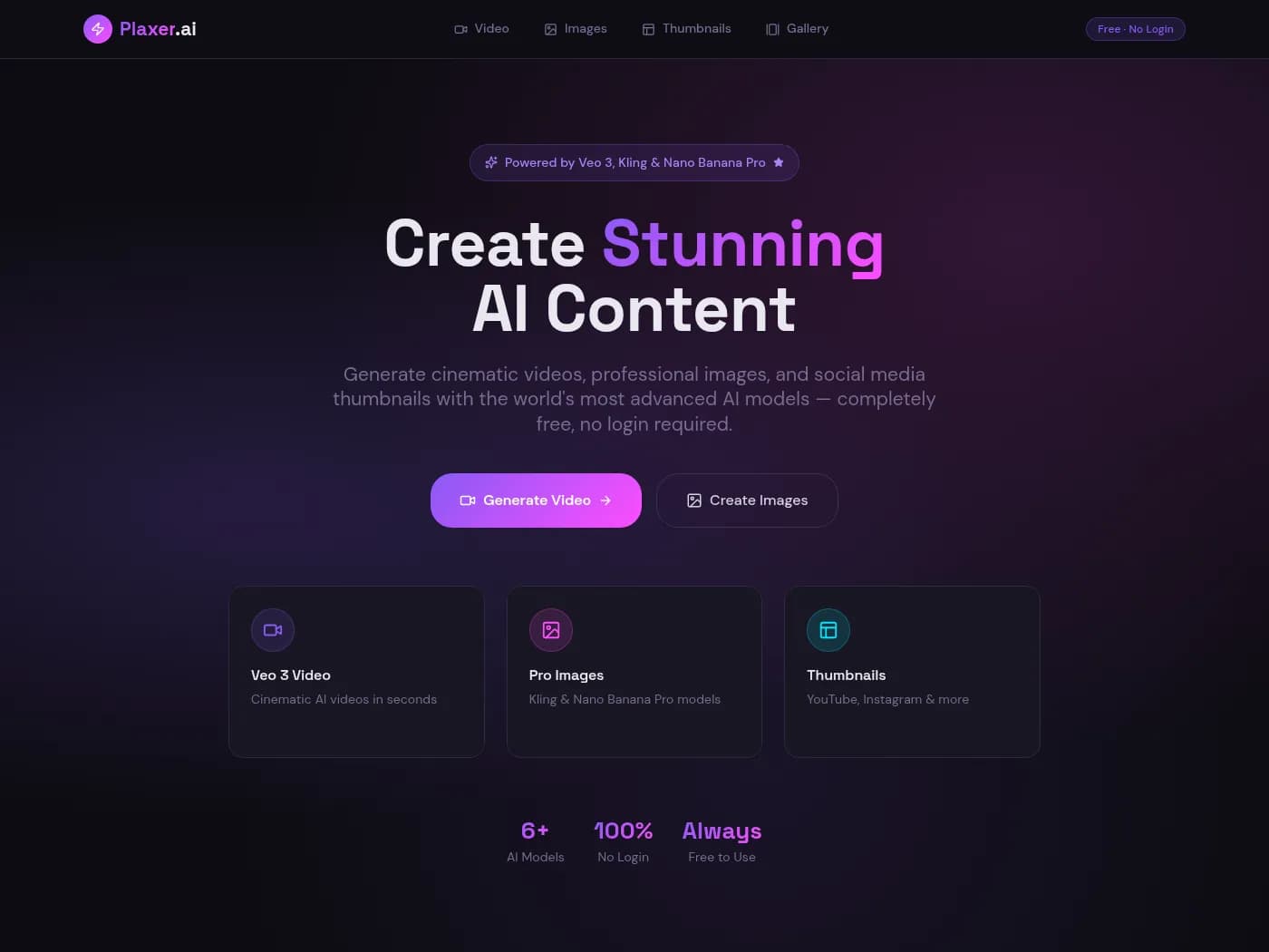 Plaxer.ai Creator Studio
