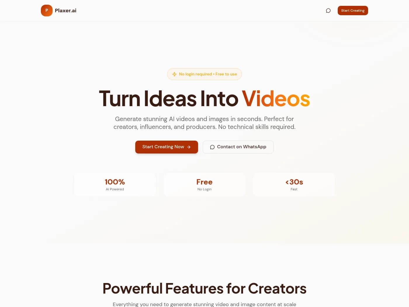 Plaxer.ai Video Gen