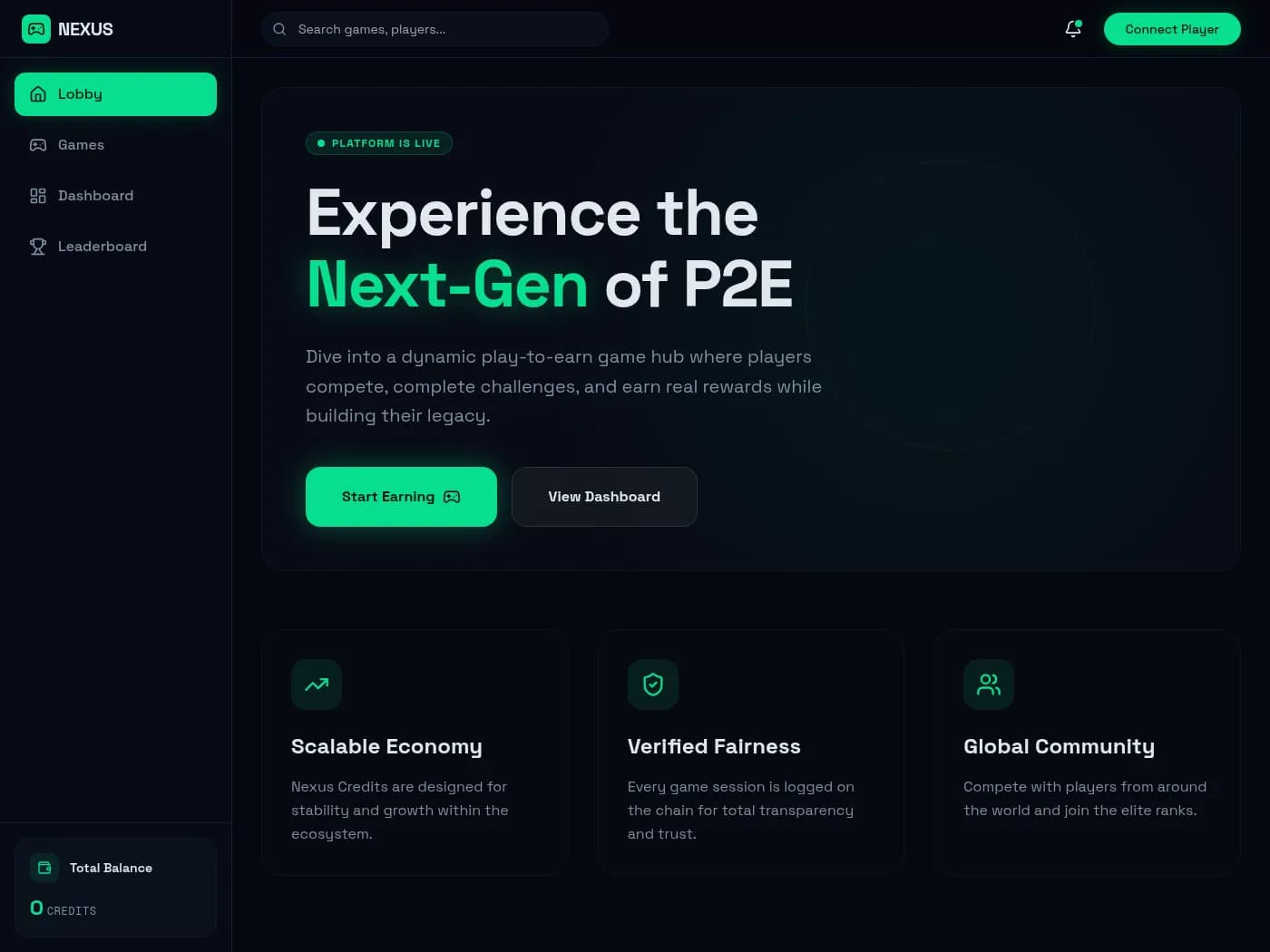 Play2Earn Game Hub