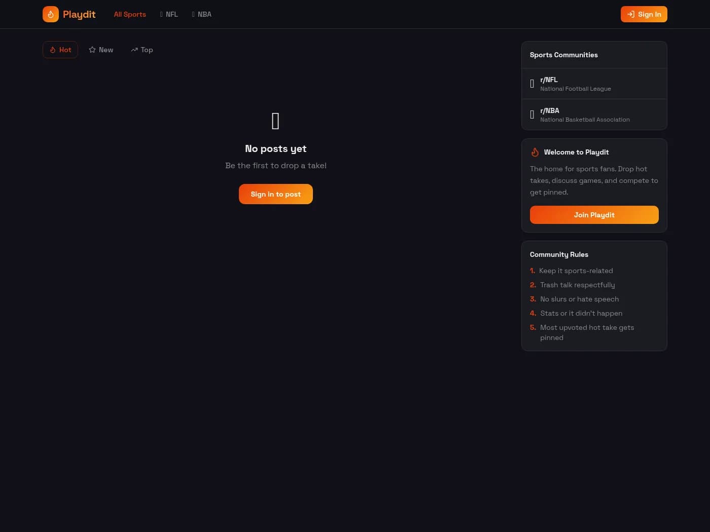 Playdit Sports Forum