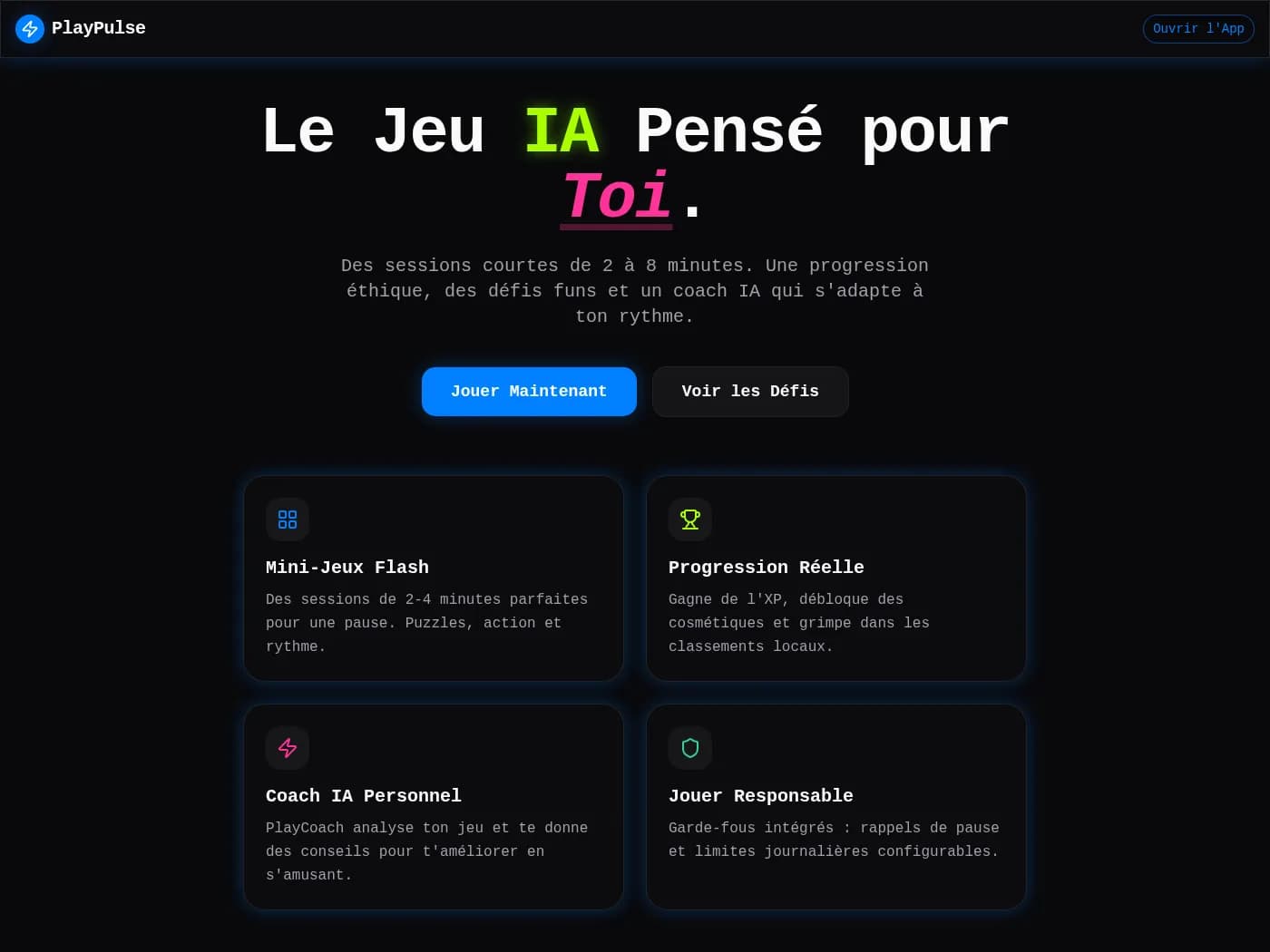 PlayPulse Mobile Game