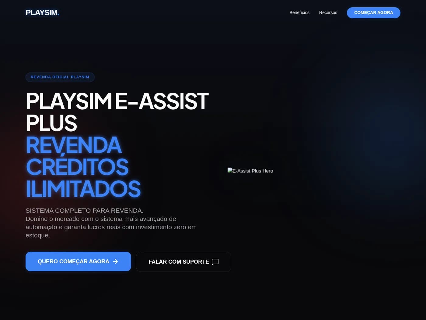 PLAYSIM E ASSIST Plus Landing