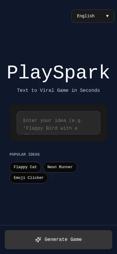 PlaySpark Viral Game Maker