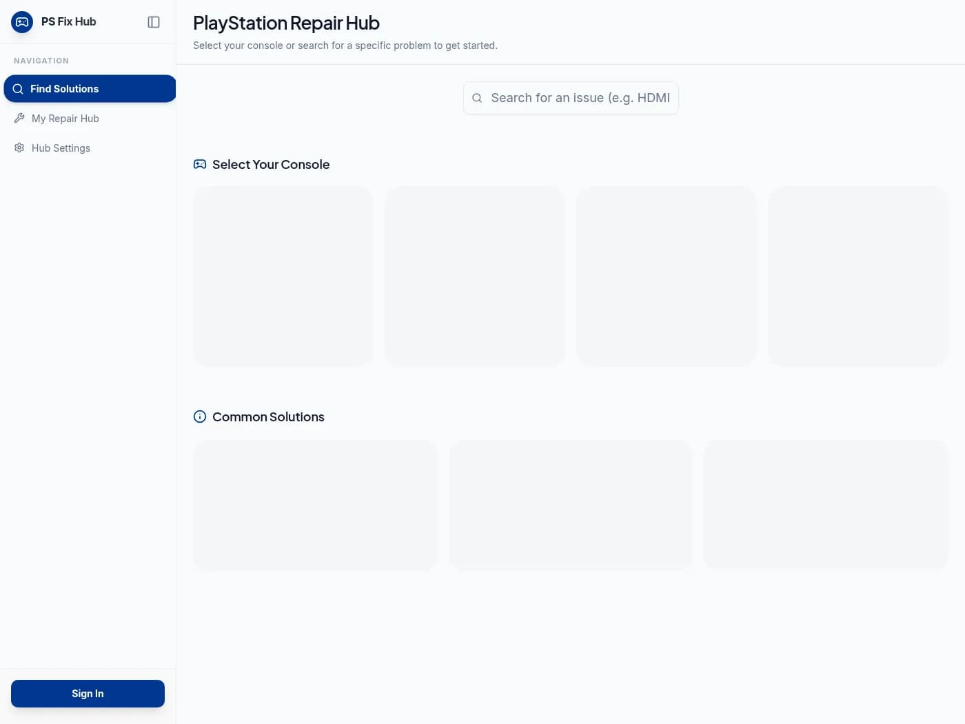 PlayStation Repair Hub