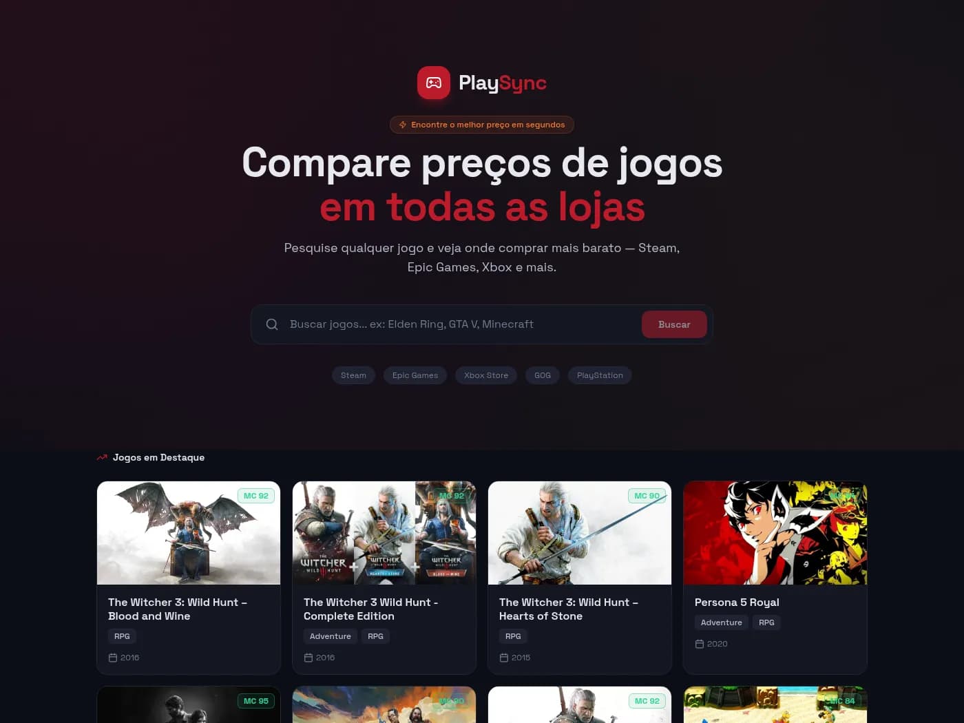 PlaySync Game Finder