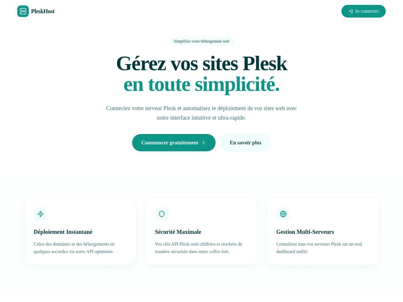 Plesk Site Host App