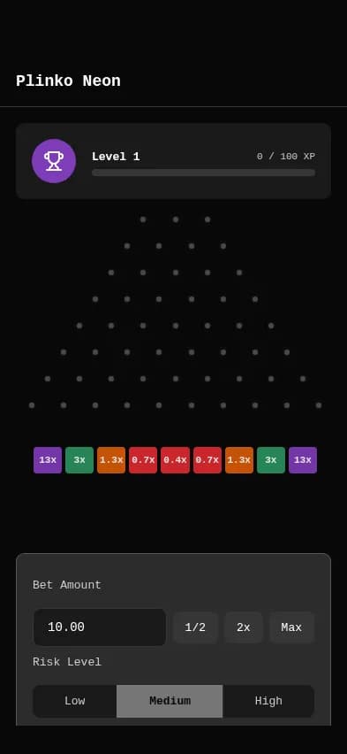 Plinko Ball Casino Game