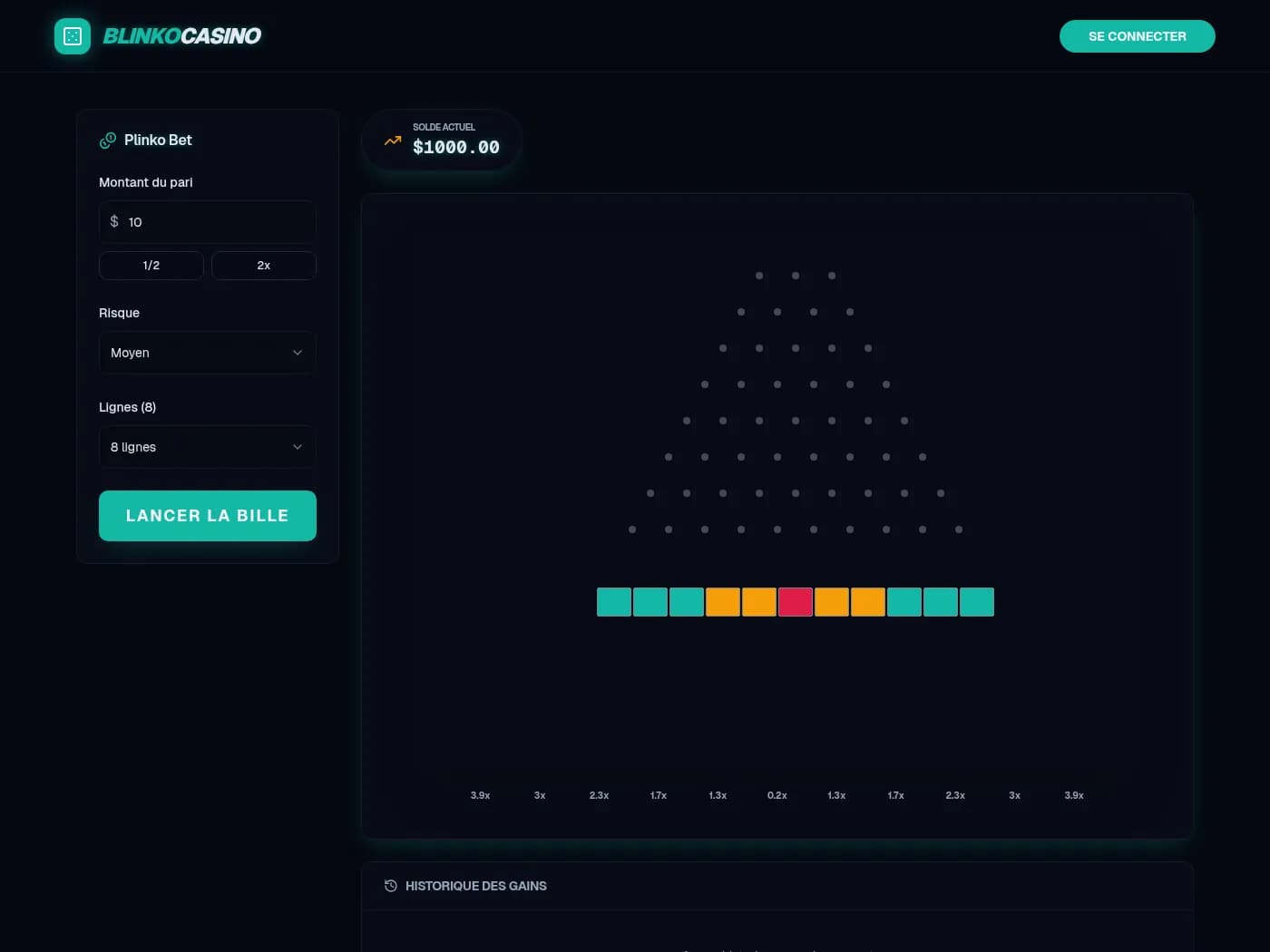 Plinko Casino Game