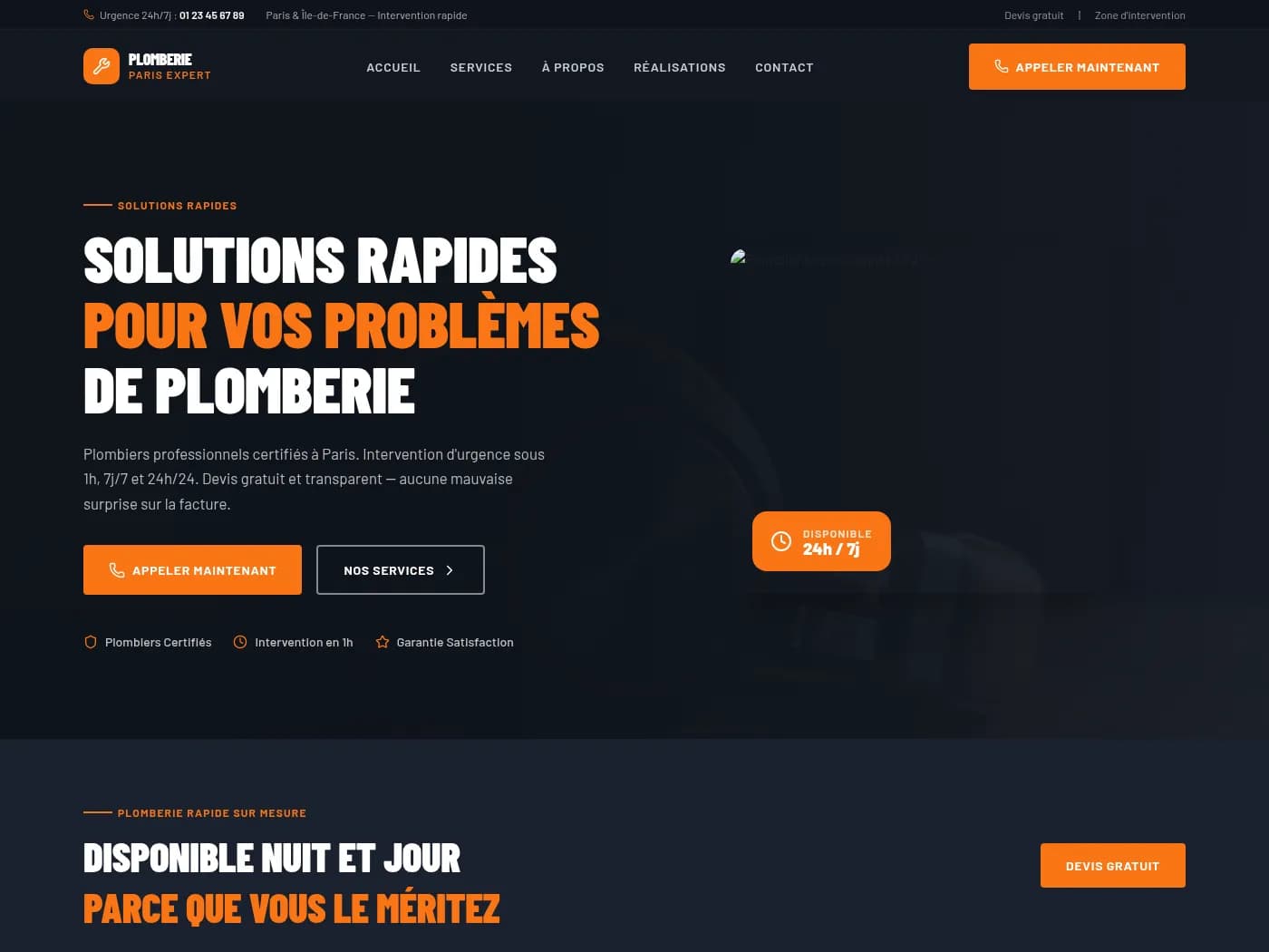 Paris Plomberie Web