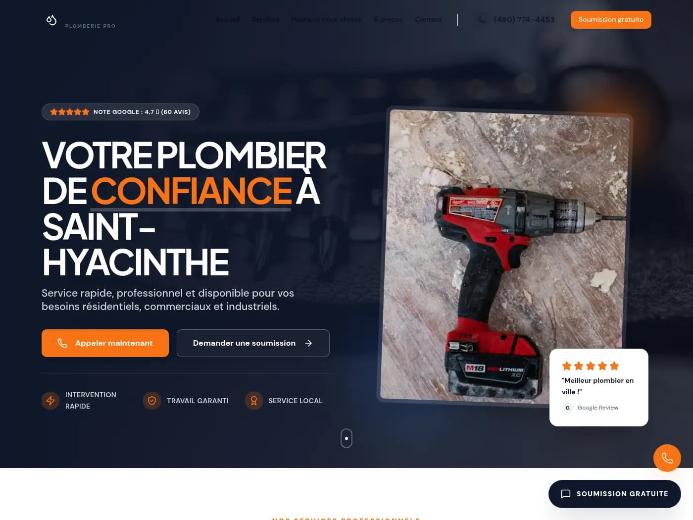 Plomberie Lemelin Web Pro