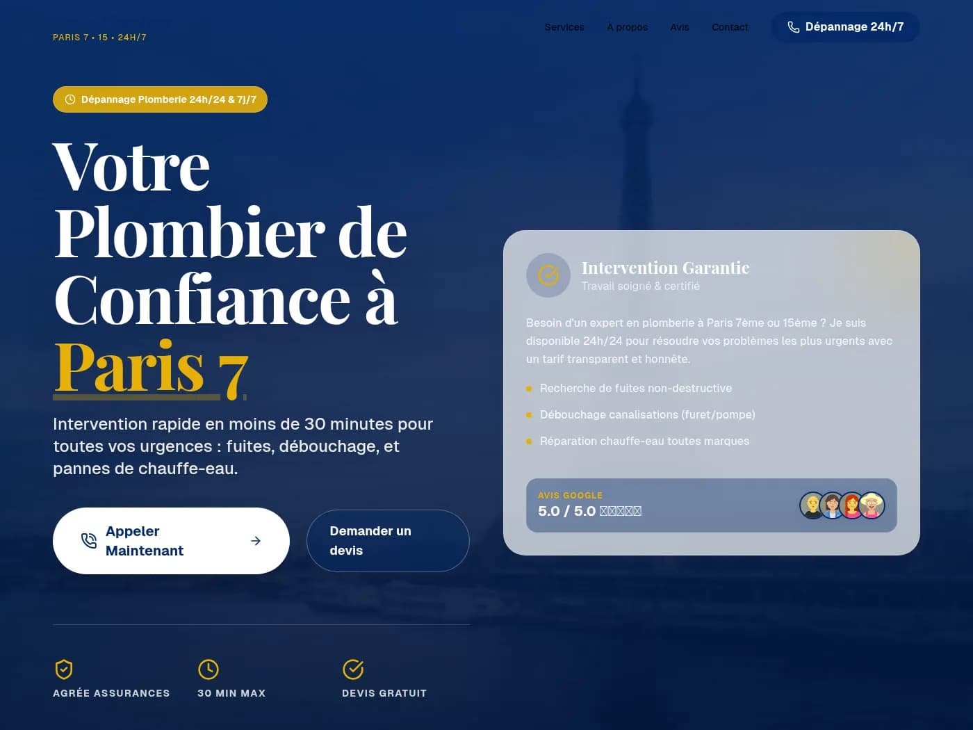 Kevin Plombier Paris 7 Site