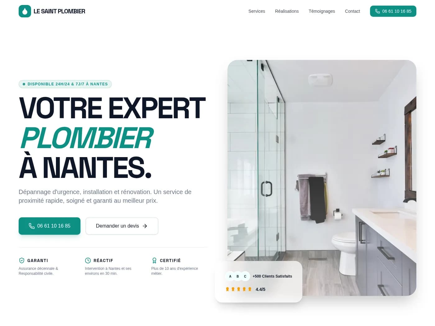 Plombier Pro Vitrine
