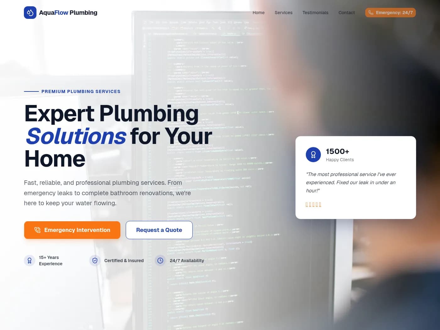 Plombier Express Web