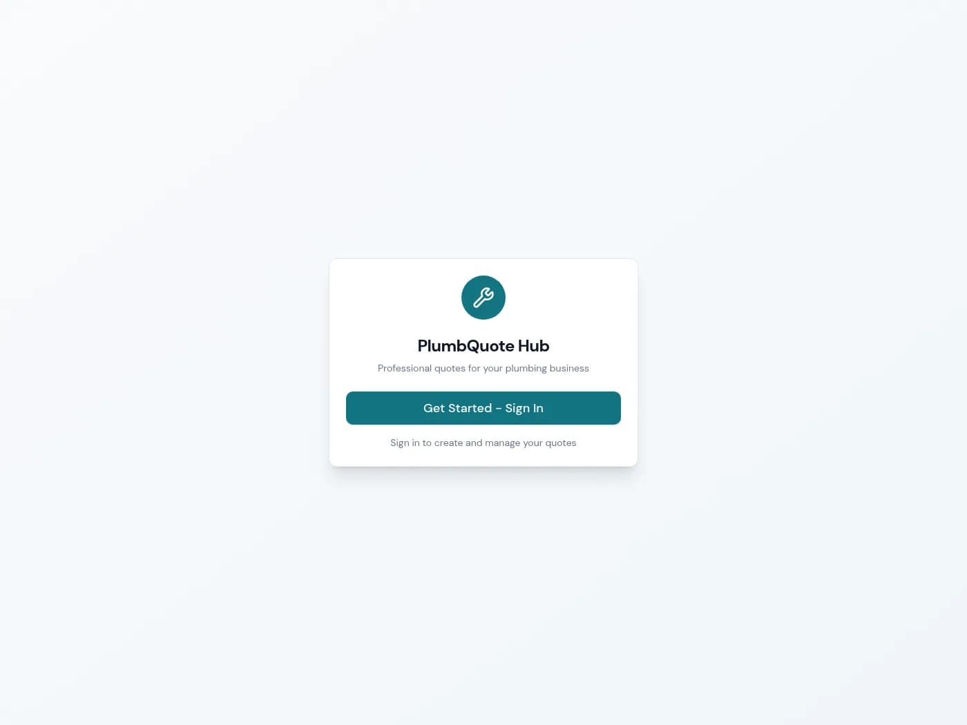 PlumbQuote Hub