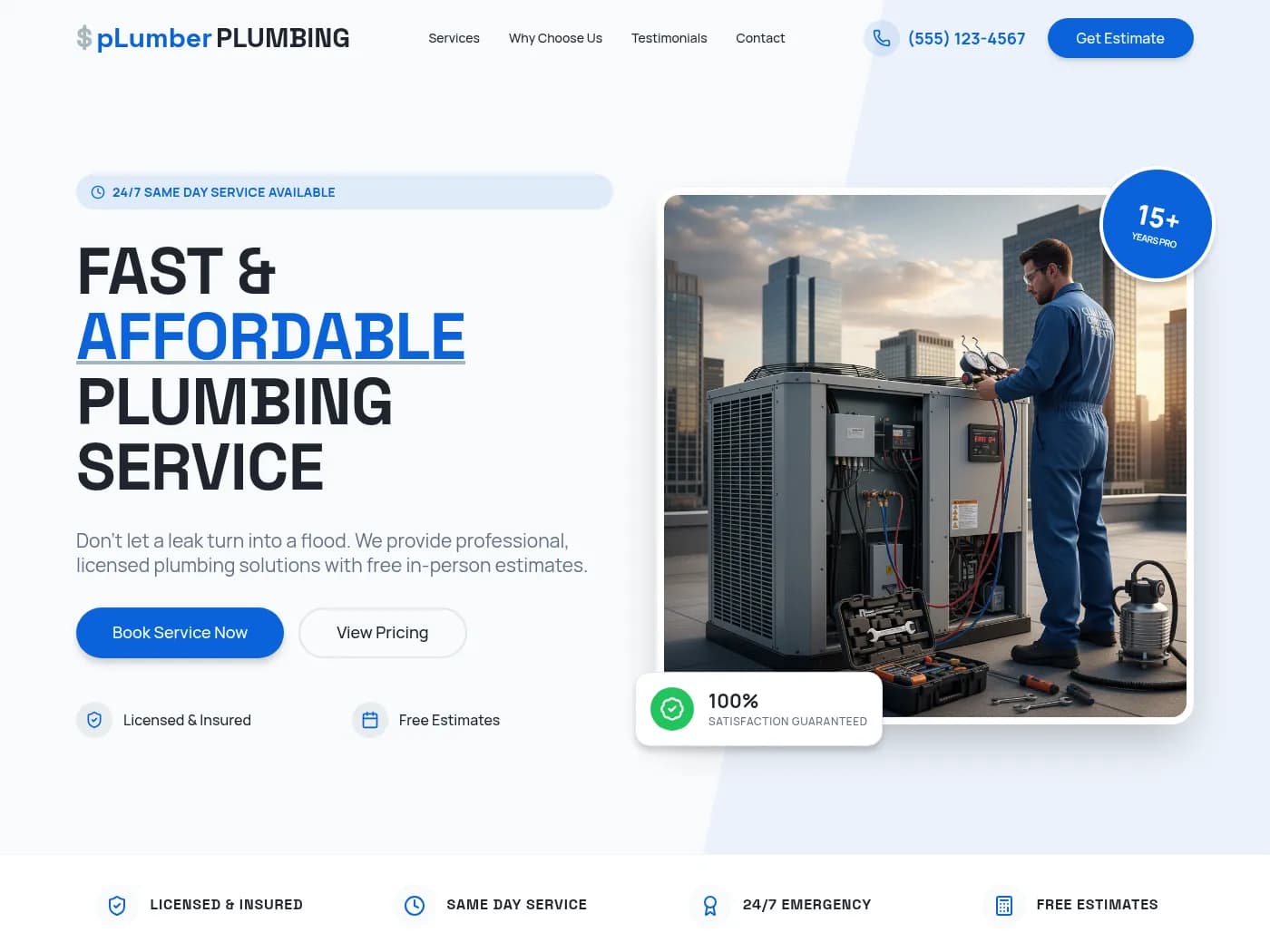 pLumber Hero Website