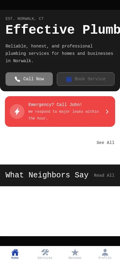 Plumbing Pros Mobile Site