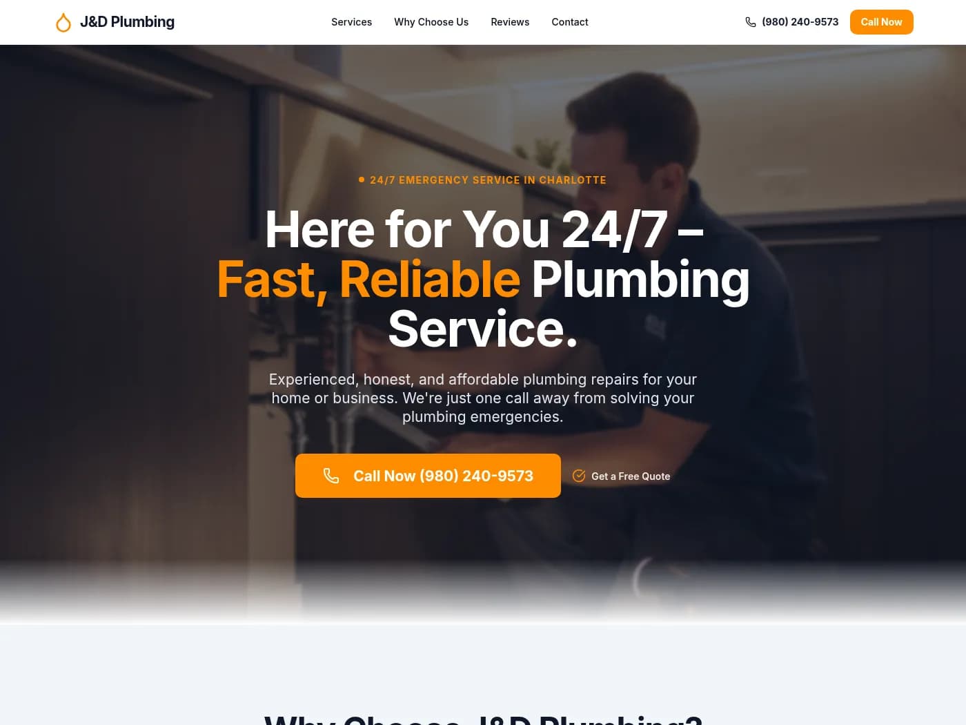 J&D Plumbing Website