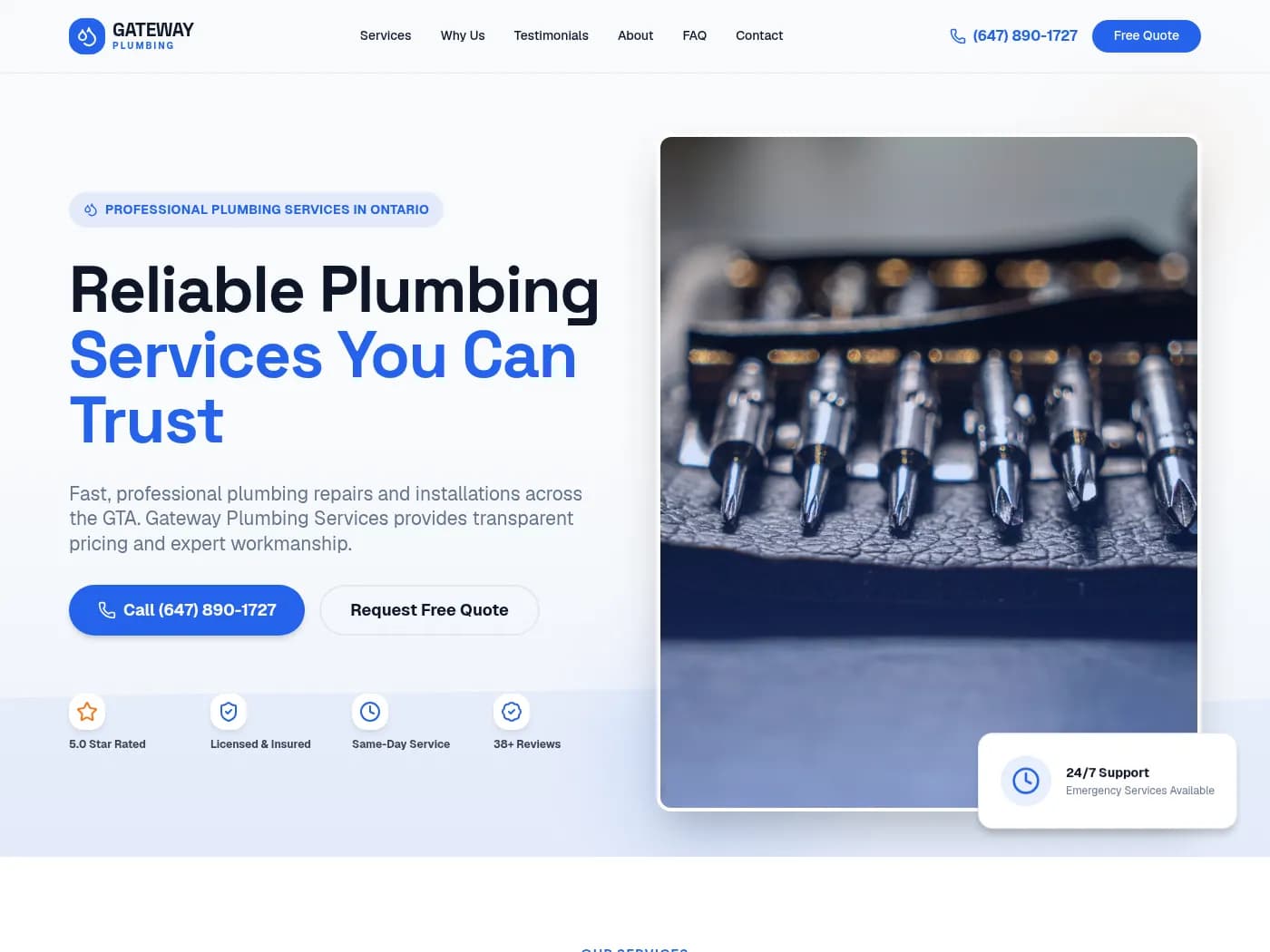 Gateway Plumbing Website