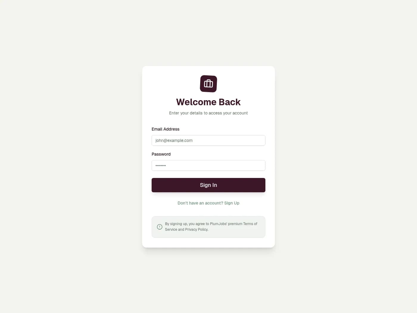PlumJobs Portal