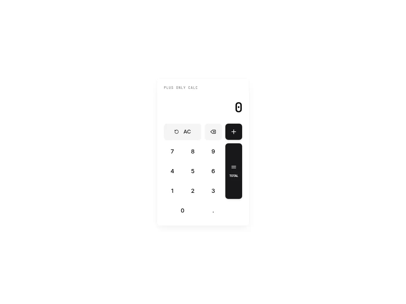 Simple Plus Calculator