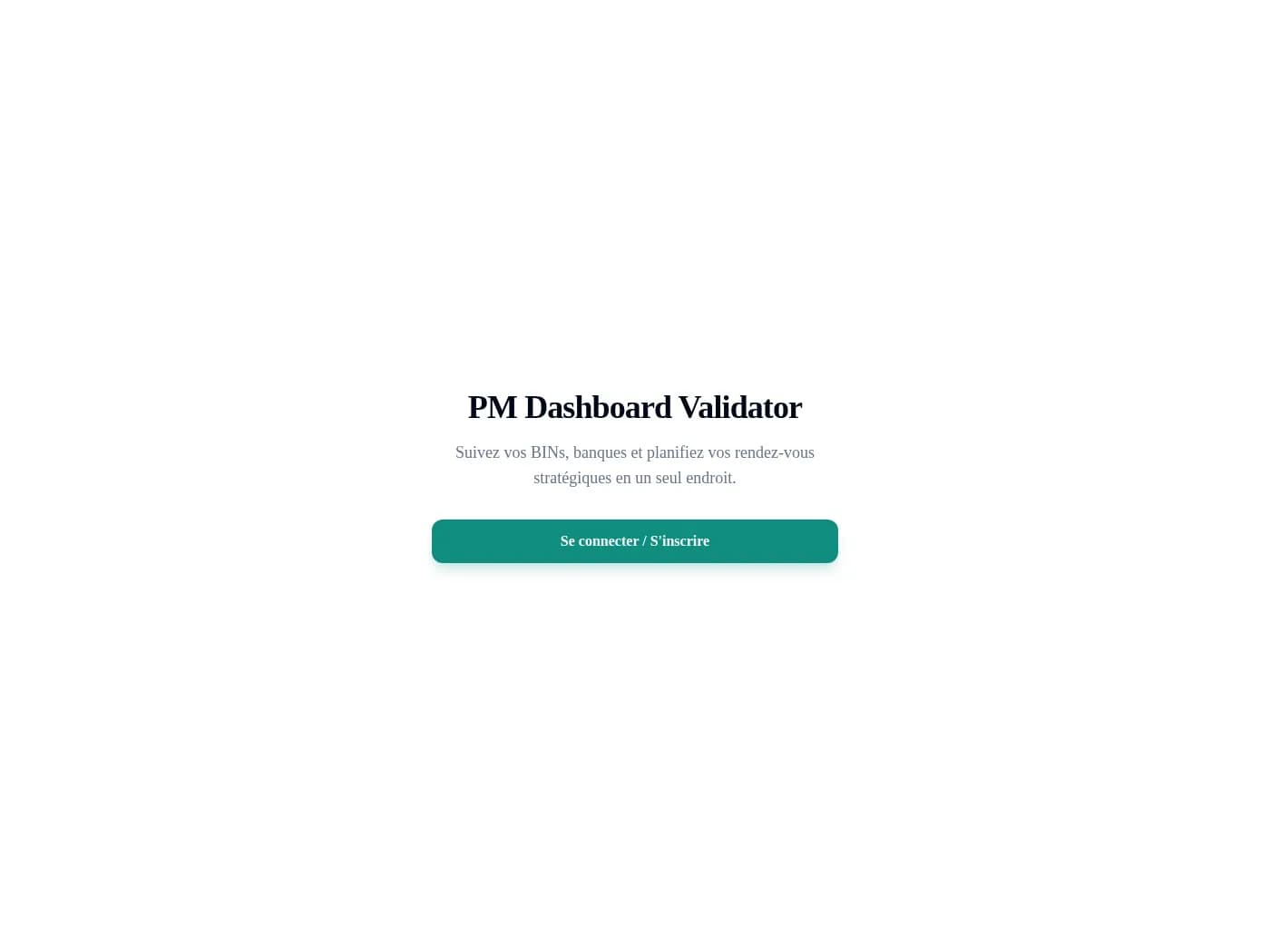 PM Dashboard Validator