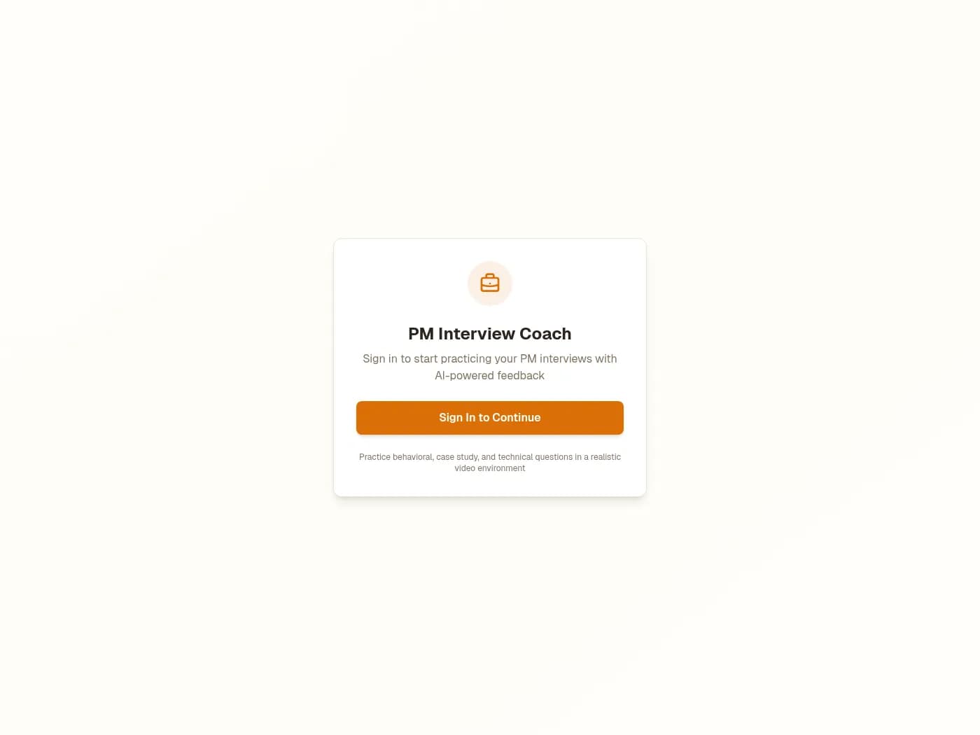 PM Interview Coach