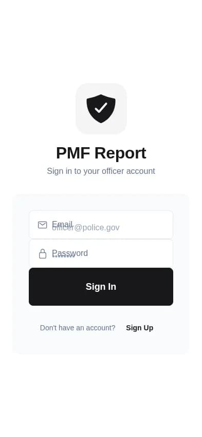 PMF Report Mobile App