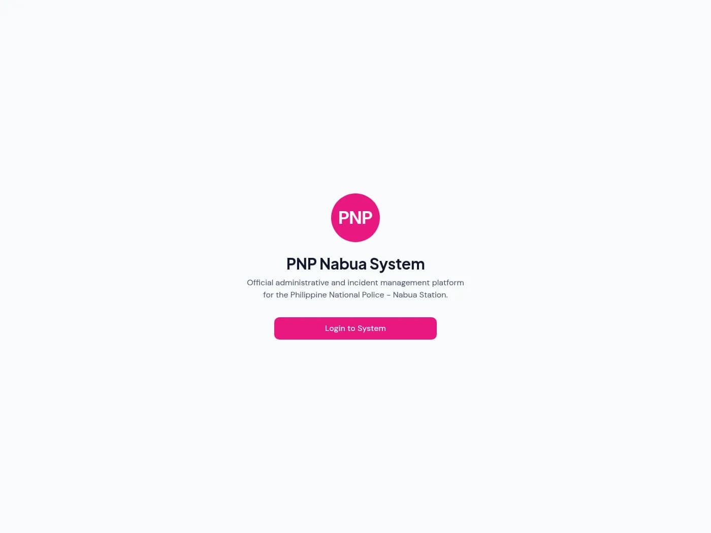 PNP Nabua Dashboard