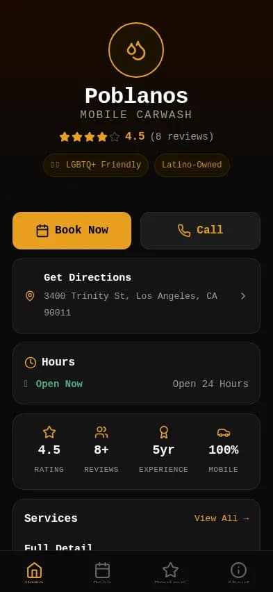 Poblanos Carwash App
