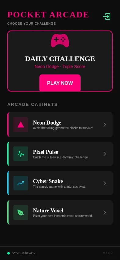 Pocket Arcade Game