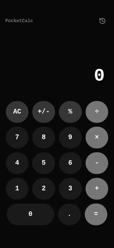 PocketCalc App