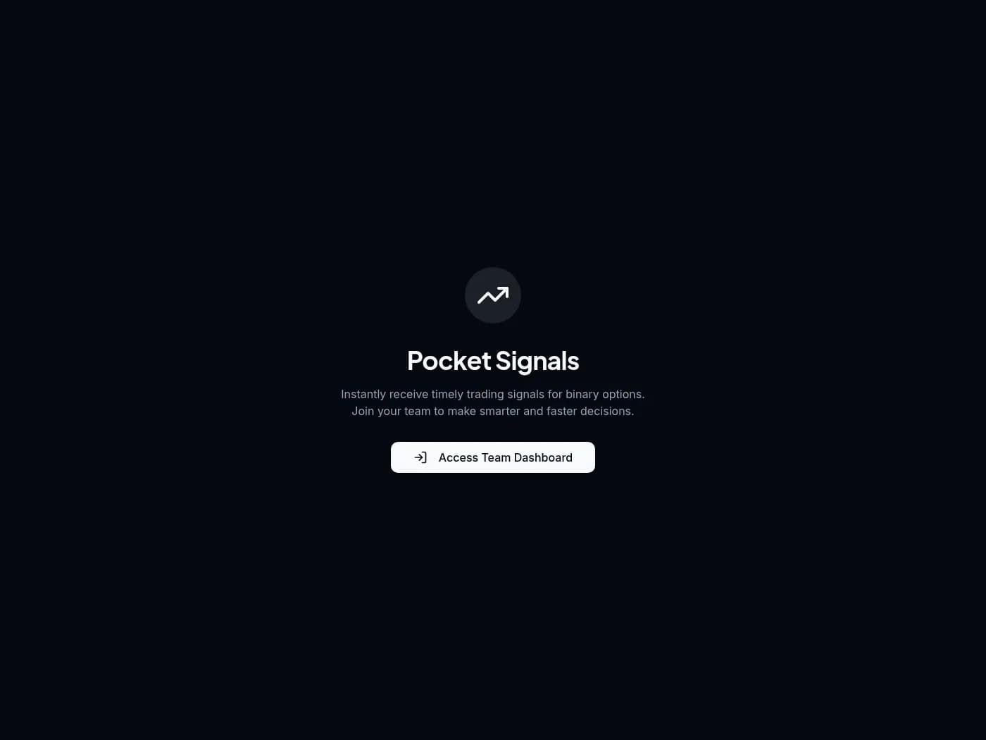 Pocket Trading Signals