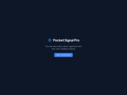 Pocket Option Signal Bot | Built with Blink