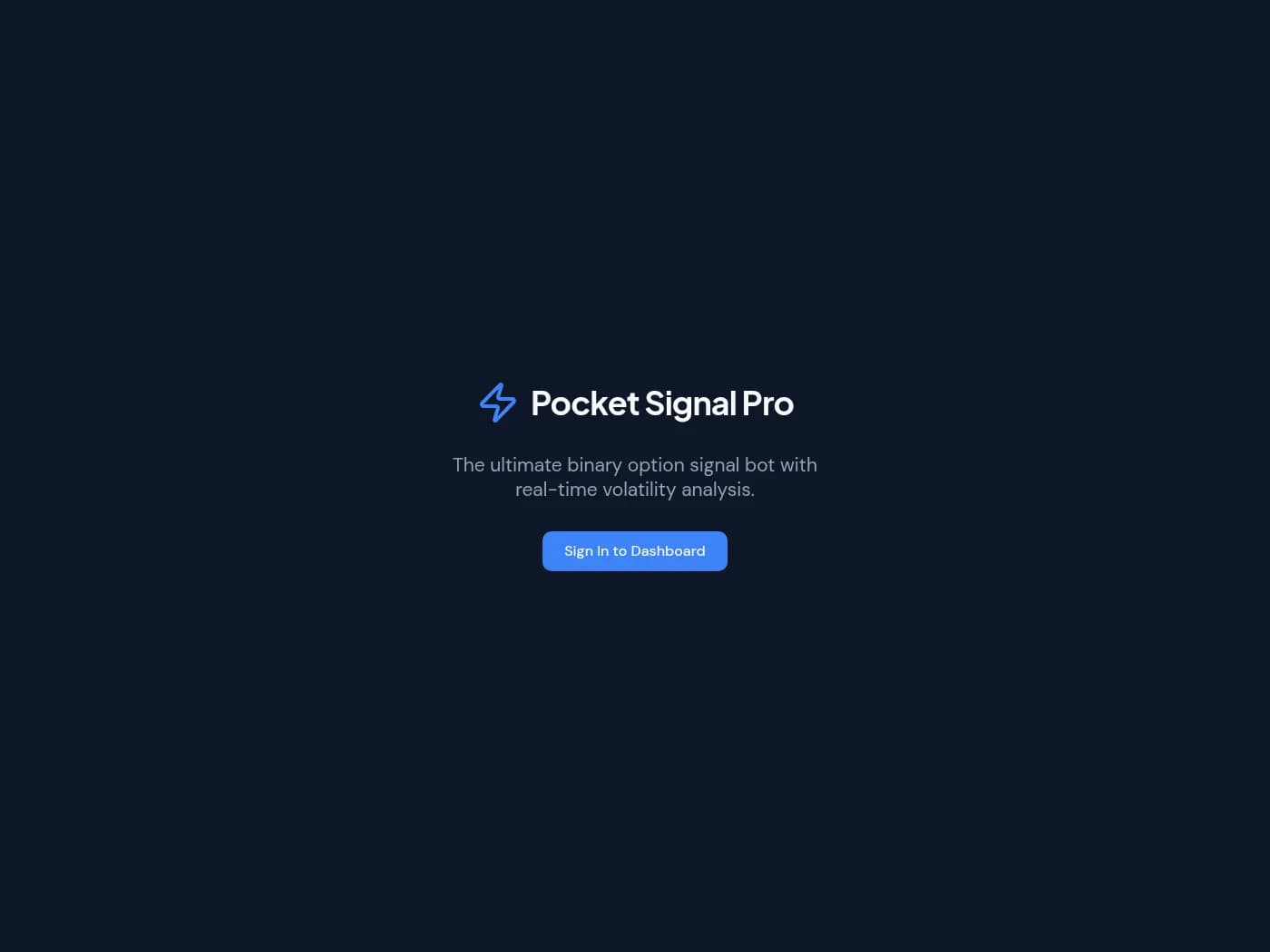 Pocket Option Signal Bot