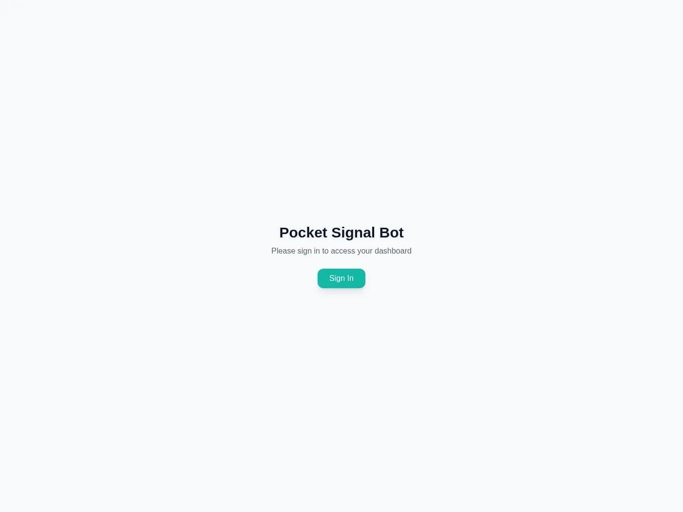 Pocket Option Signal Bot