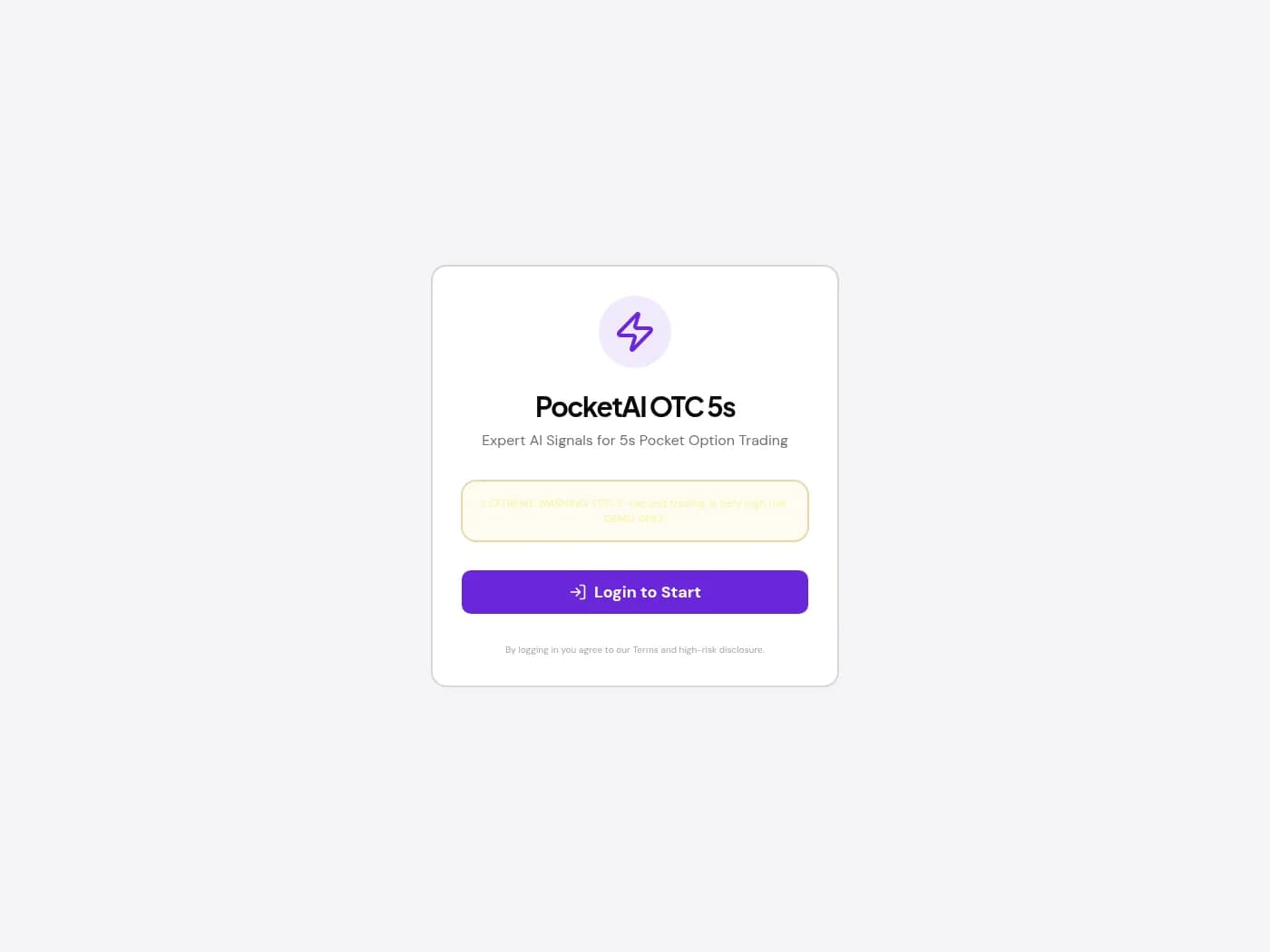 PocketAI OTC 5s Bot
