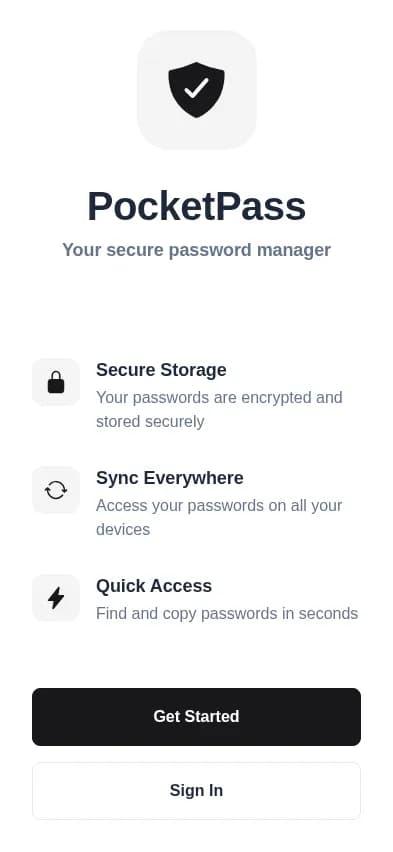 PocketPass Manager
