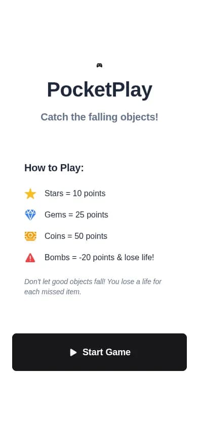 PocketPlay Game