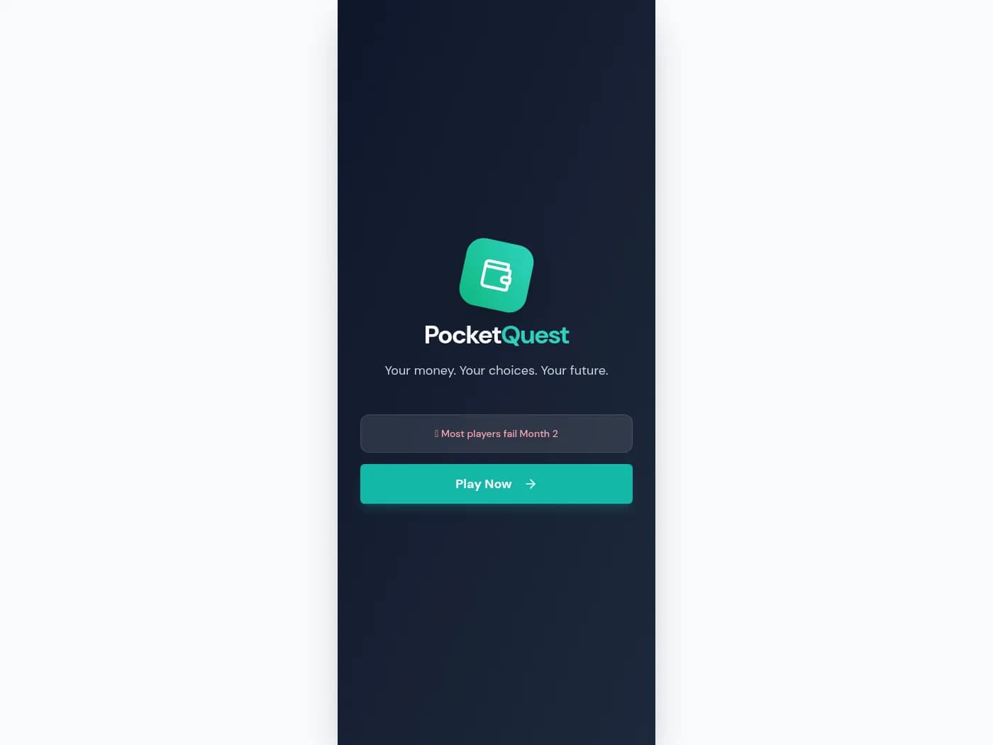 PocketQuest Money Life Game