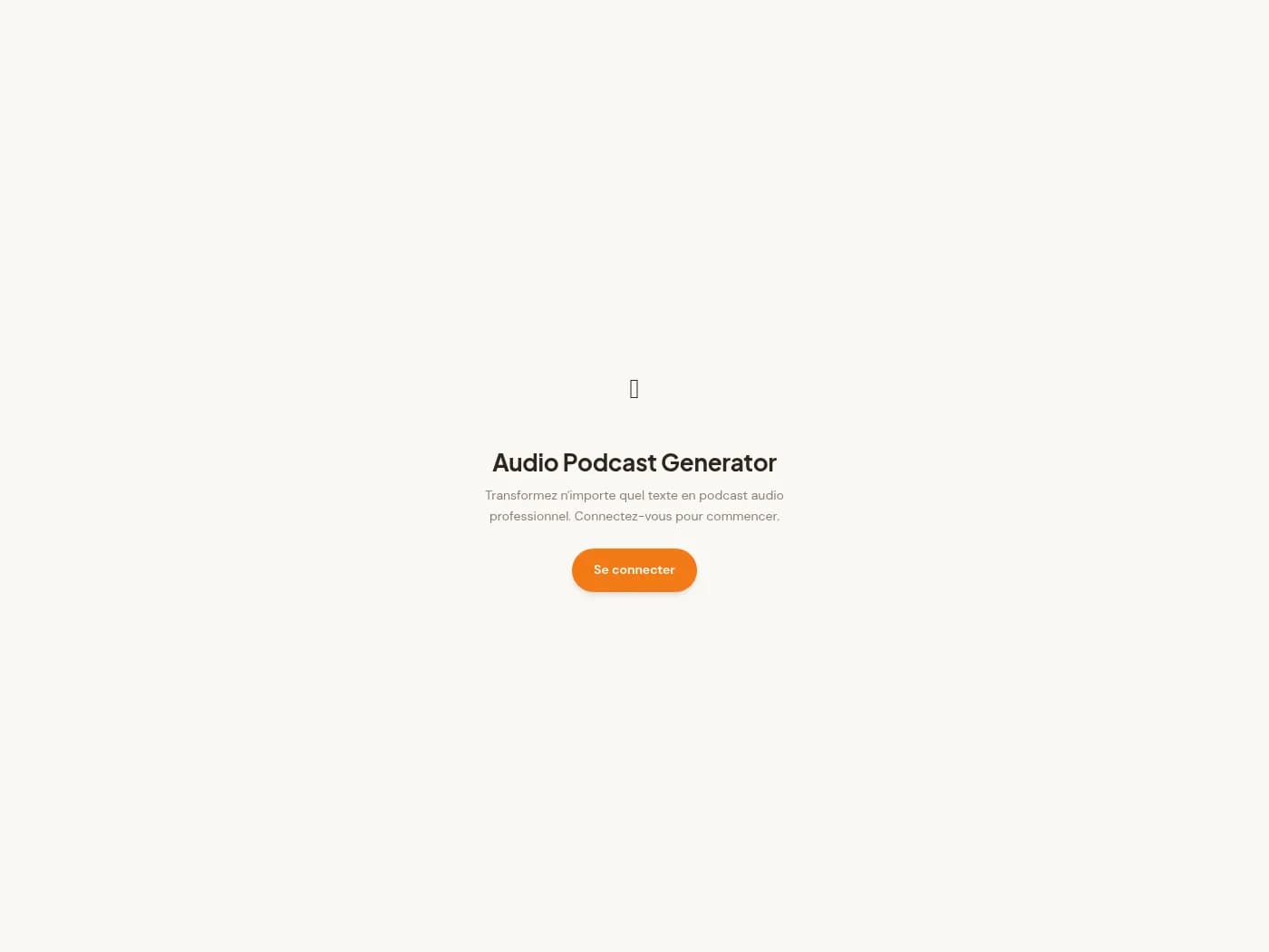 Audio Podcast Generator