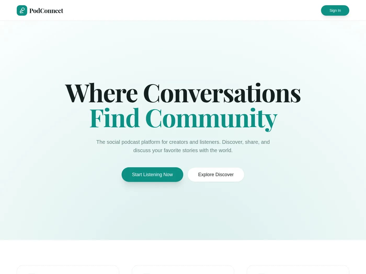 PodConnect Social