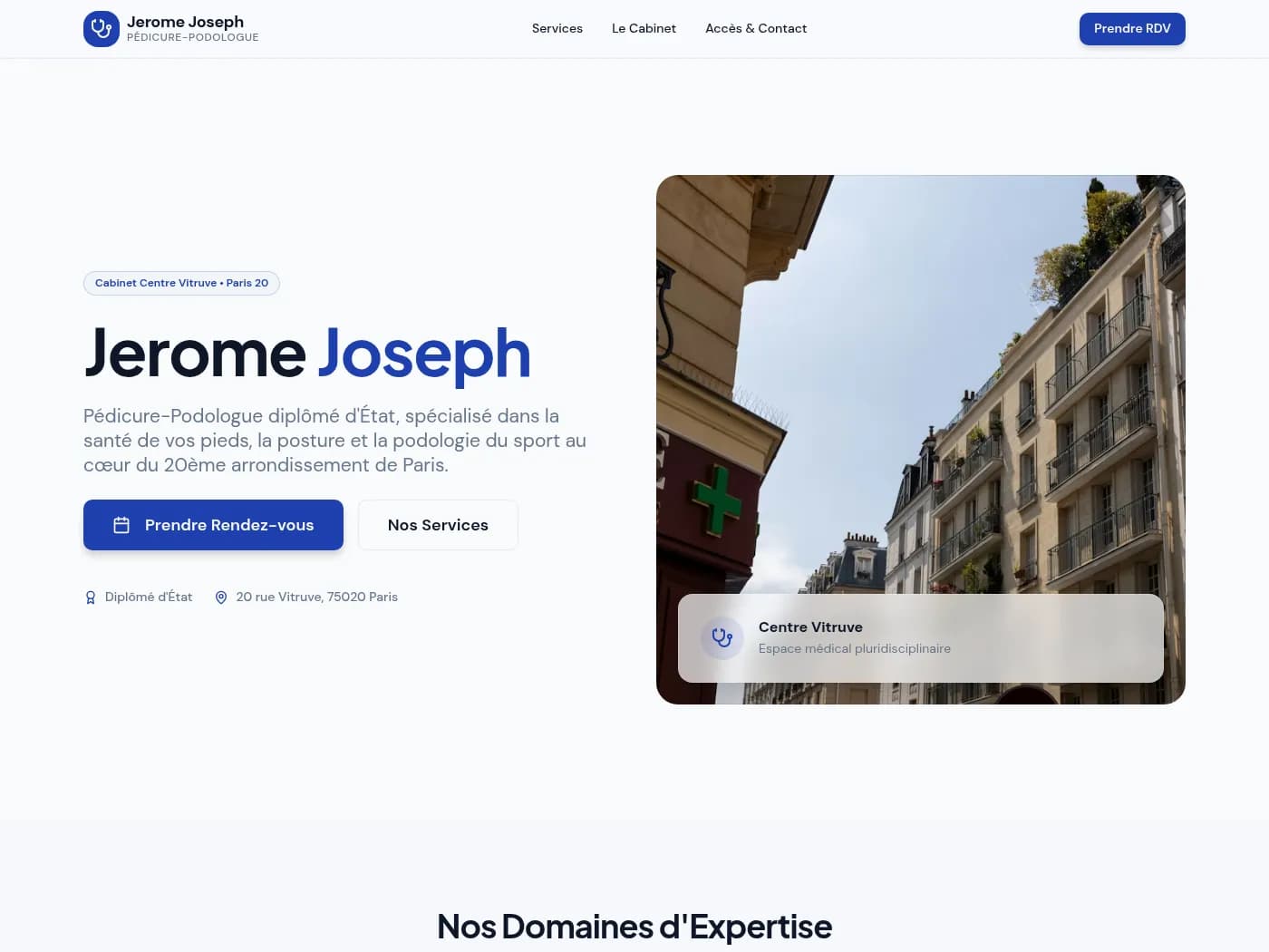 Podiatrist Paris Web Portal