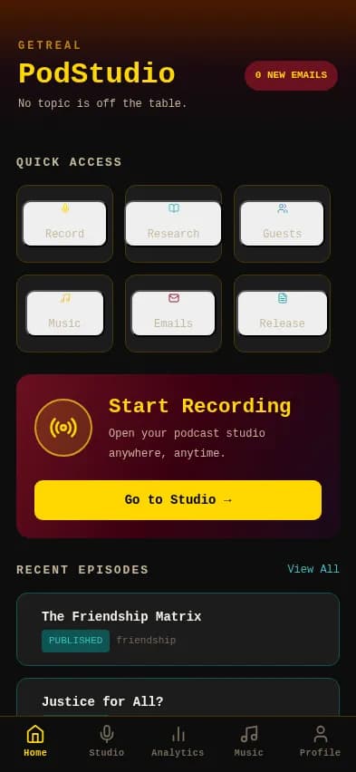 GETREAL PODSTUDIO